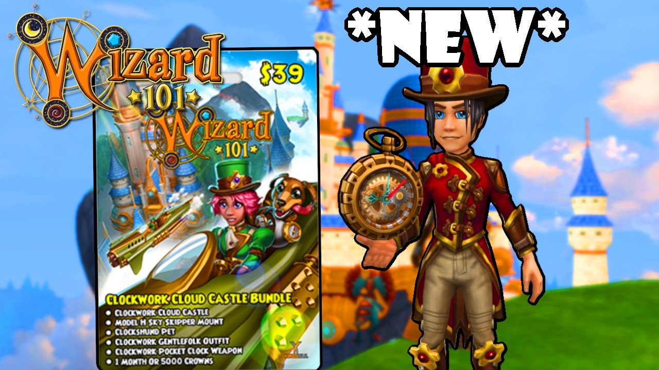 Wizard101: *NEW* Clockwork Cloud Castle Bundle!!