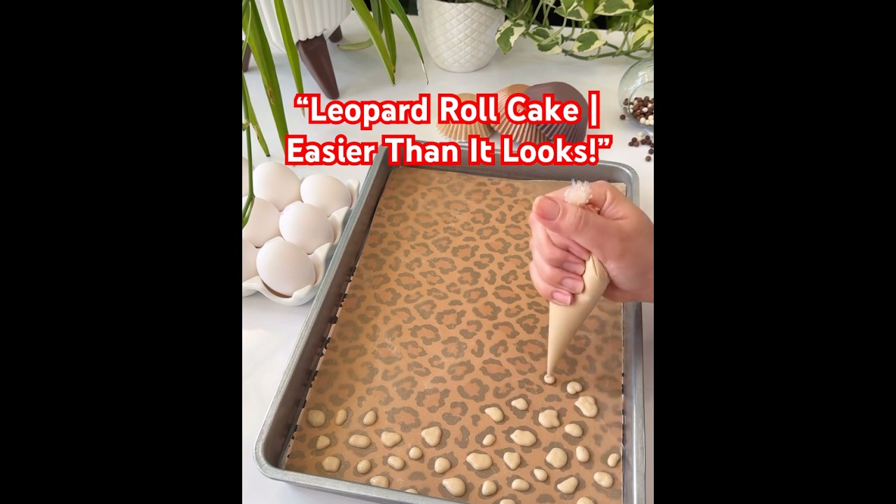 🎨 How to Make a Leopard Print Cake Roll? A Showstopper Your Guests Won’t Forget! 😍🧁