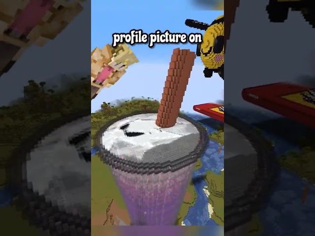 A Bee drinking Boba | Building your comments #5 Minecraft Map