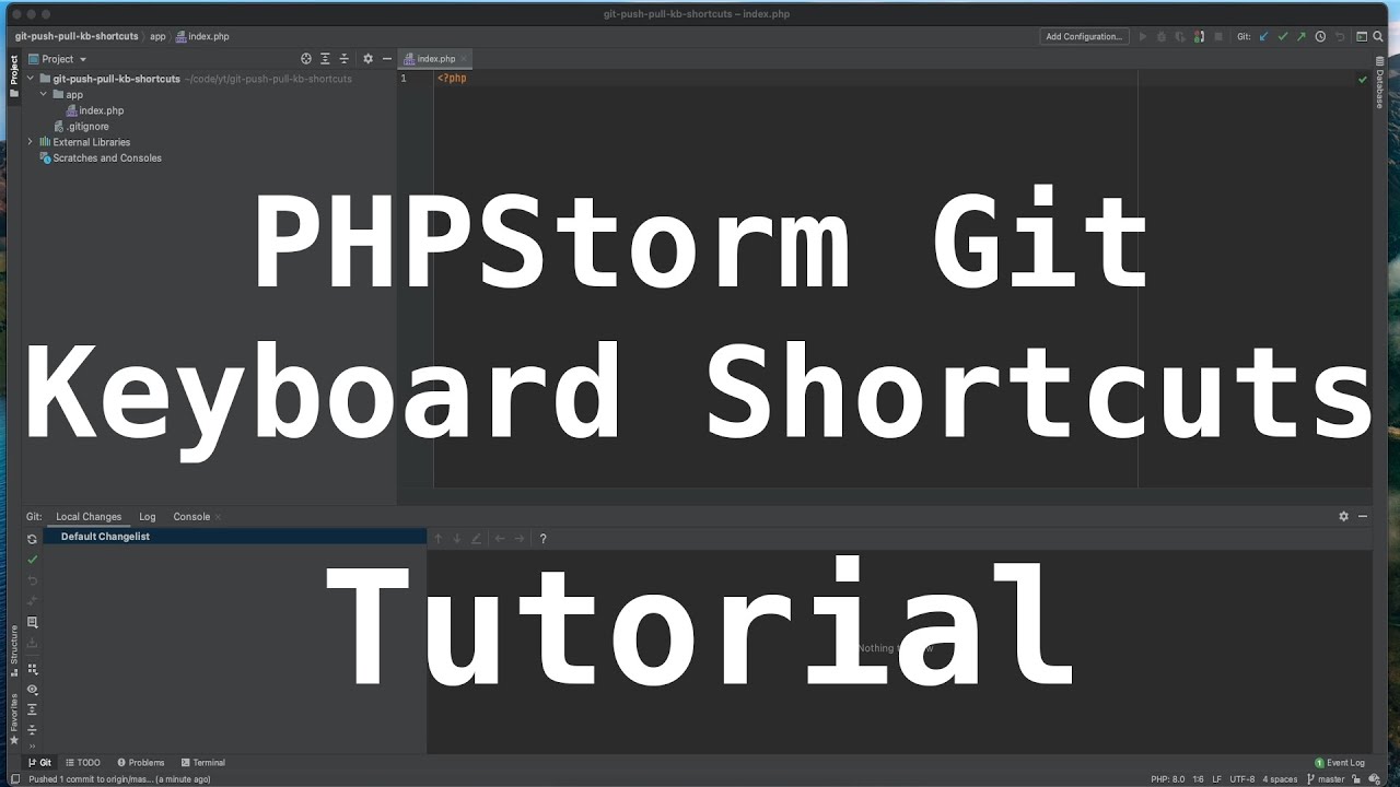 How to set up PHPStorm Git Keyboard Shortcuts | Software Engineering Tutorial