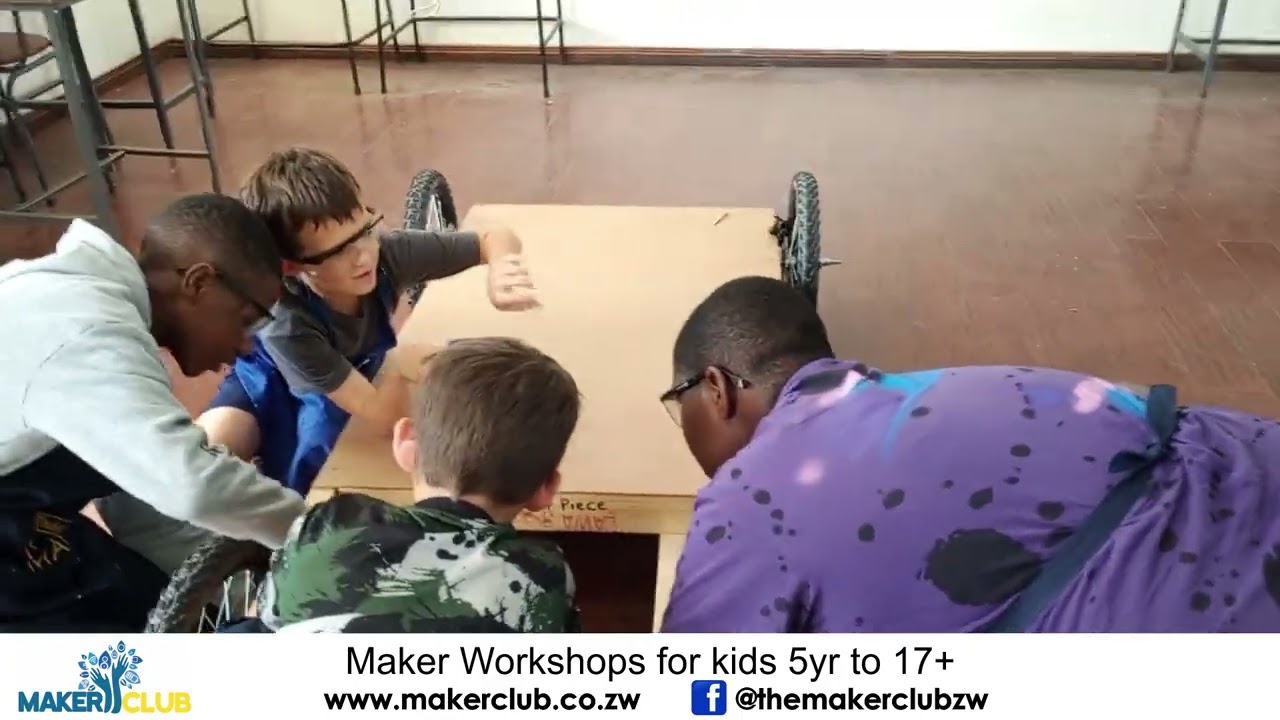 Kids built a Go Kart at The Maker Club