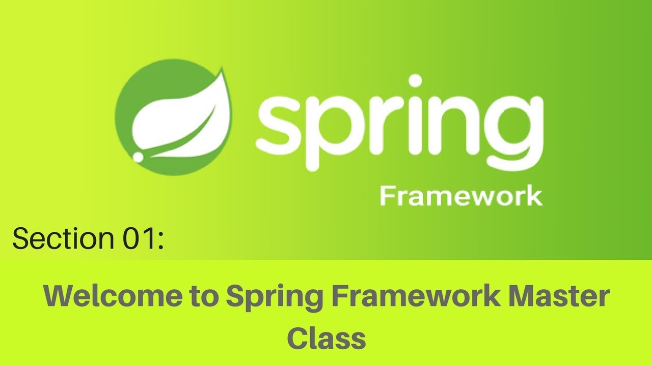 Spring framework Tutorial (005 Spring Framework Master Class   Git Repository)