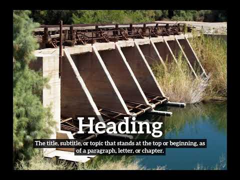 What is Heading? | How Does Heading Look? | How to Say Heading in English?