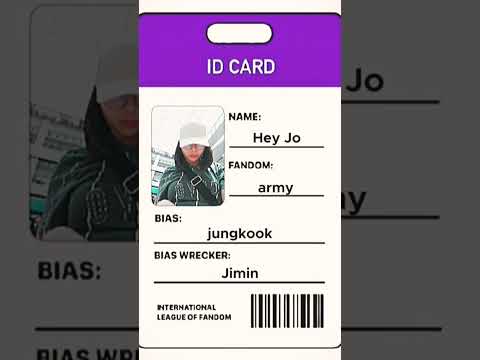 BTS Army ID Card. ππ€ #btsarmy #subscribe #shorts #bts #aboutBTS #bts2025 #dailyvlog #apobangpo