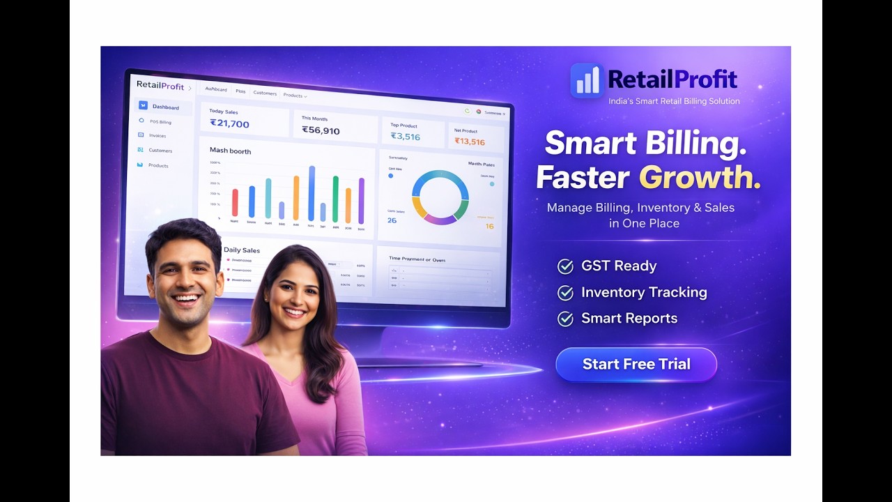 RetailProfit Official Demo | Smart Billing, Inventory ,POS , CRM & GST Software