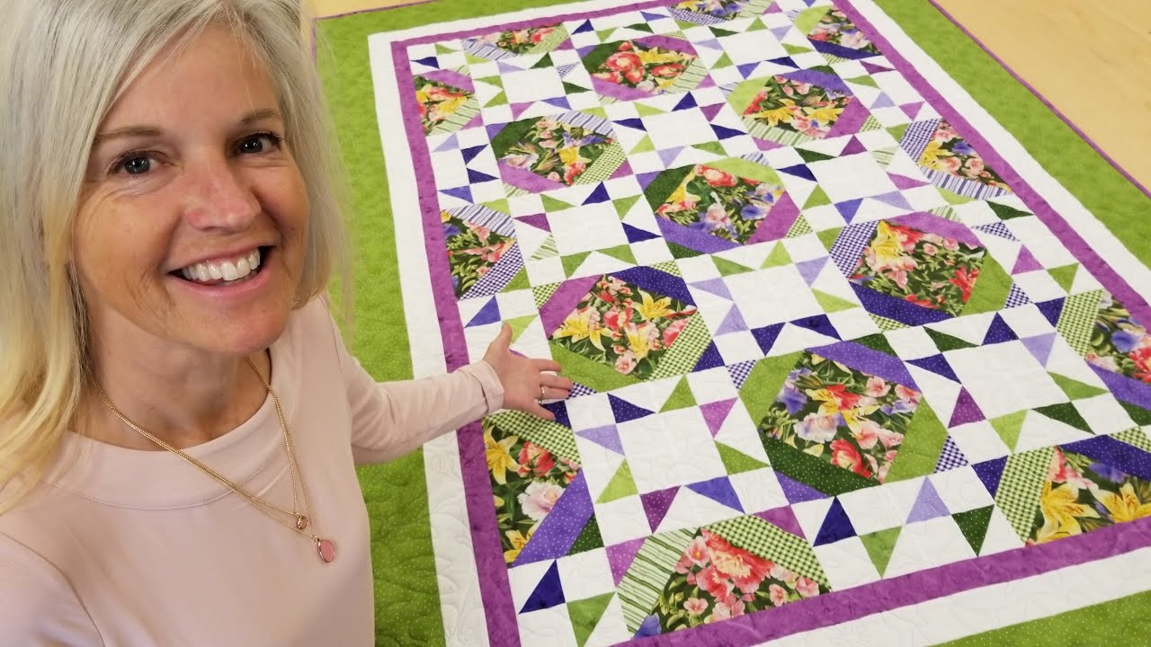 SUPER POPPIN' TROPICS QUILT!!!
