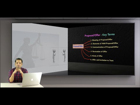 Concept of Proposal/Offer - Contract Law
