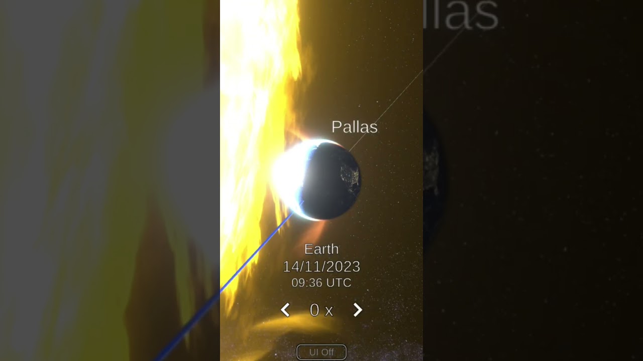 Sun becomes red giant Game: Solar System Simulator