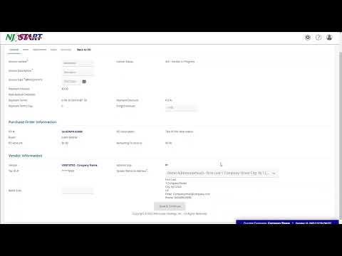 NJSTART Electronic Invoicing