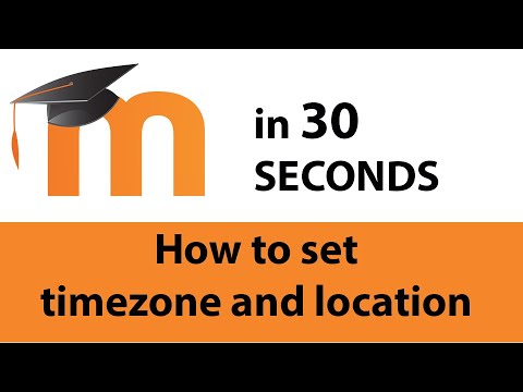 How to set timezone in moodle