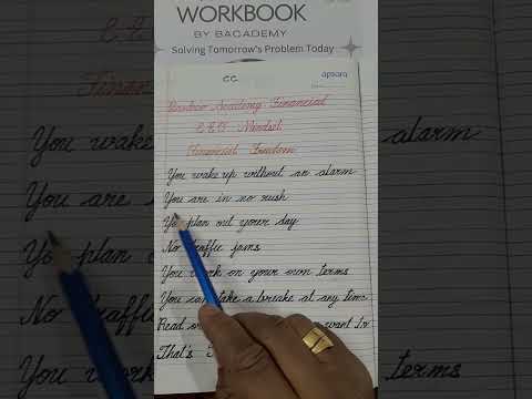 ✍️😊🌟❤️ Bacademy -Financial Freedom✍️😊🌟❤️ #alphabets#cursive#calligraphy#kids#shorts