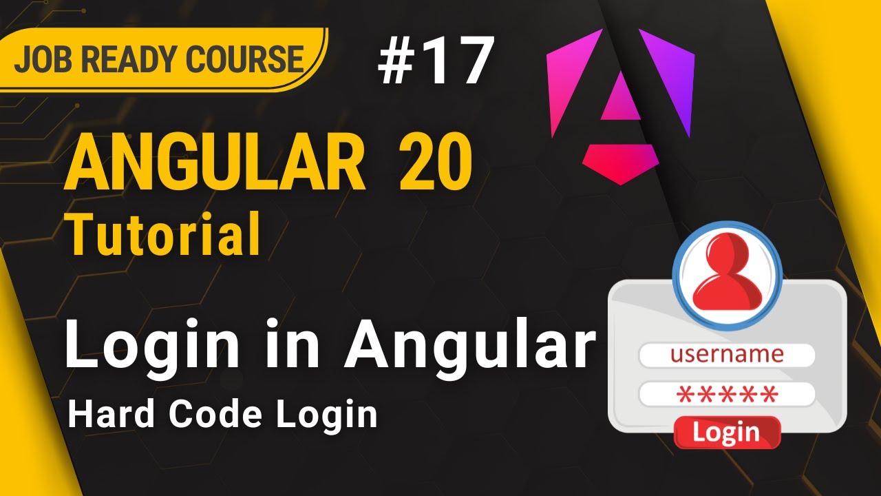 Login Page in Angular | Hard Code Login | Angular 20 Tutorial | Part 17