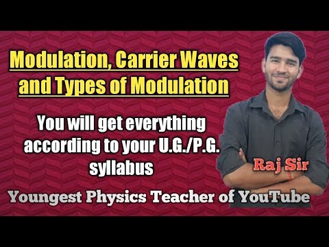 Modulation | Carrier wave | Types of modulation in hindi | Raj Physics Tutorials