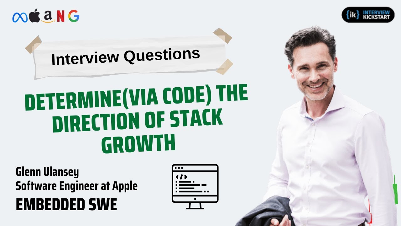 How to Determine the direction of stack growth via code? #EmbeddedSWE
