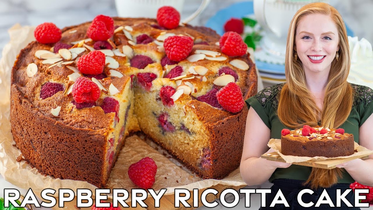 Easy Raspberry Ricotta Cake Recipe | Delicious, simple cake for breakfast or dessert!