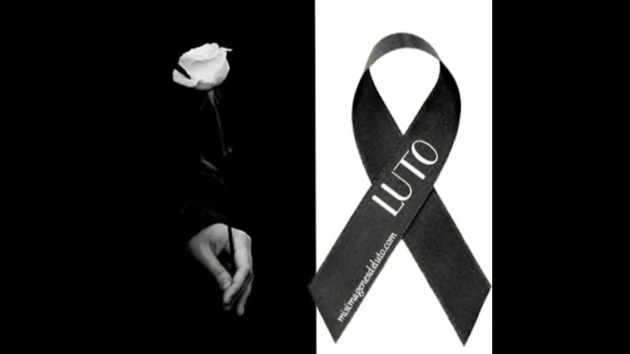 +10 Lazos de Luto con frases Mi corazón y mi Alma están de Luto