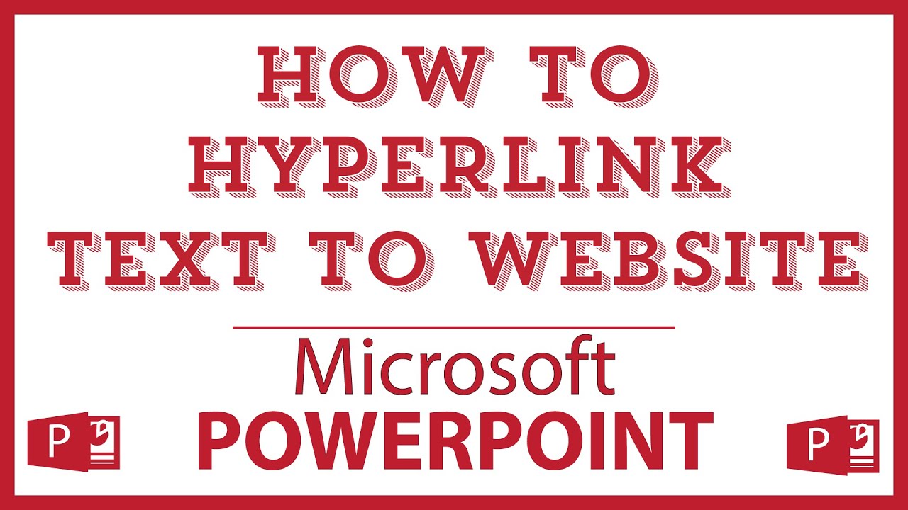 How To Hyperlink Text To A Webpage In Microsoft PowerPoint | 365 Tutorial