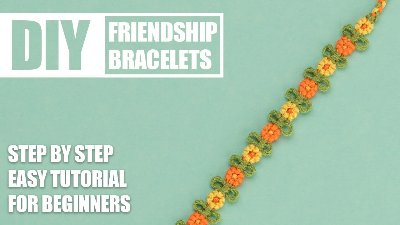 Flower Daisy Nature Leaf | Friendship Bracelets Step by Step Tutorial | Easy Tutorial for Beginner