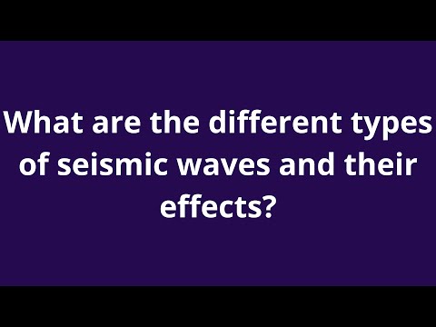 What are the different types of seismic waves and their effects?