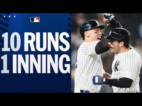 10-RUN INNING: First time Yankees score 10+ in an inning since 2015 🤯