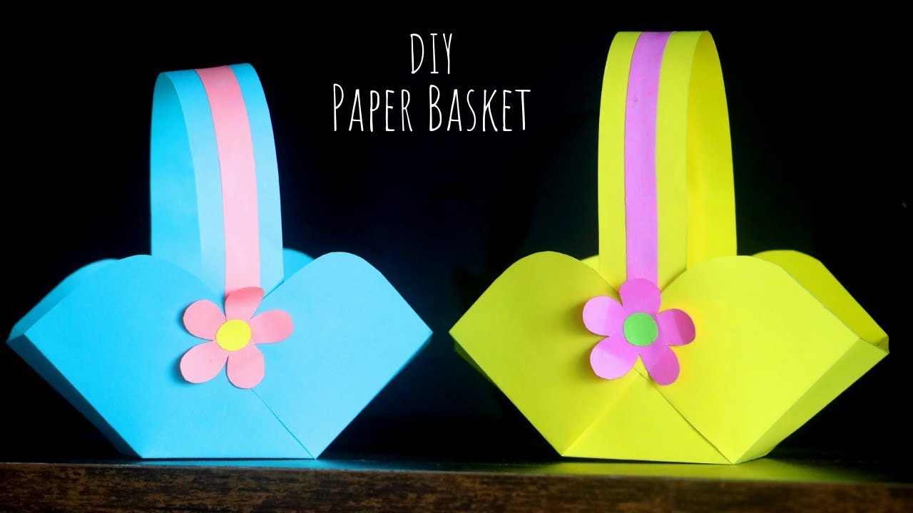DIY Paper Basket Easy | Easter Basket Ideas | Paper Craft Ideas for Kids