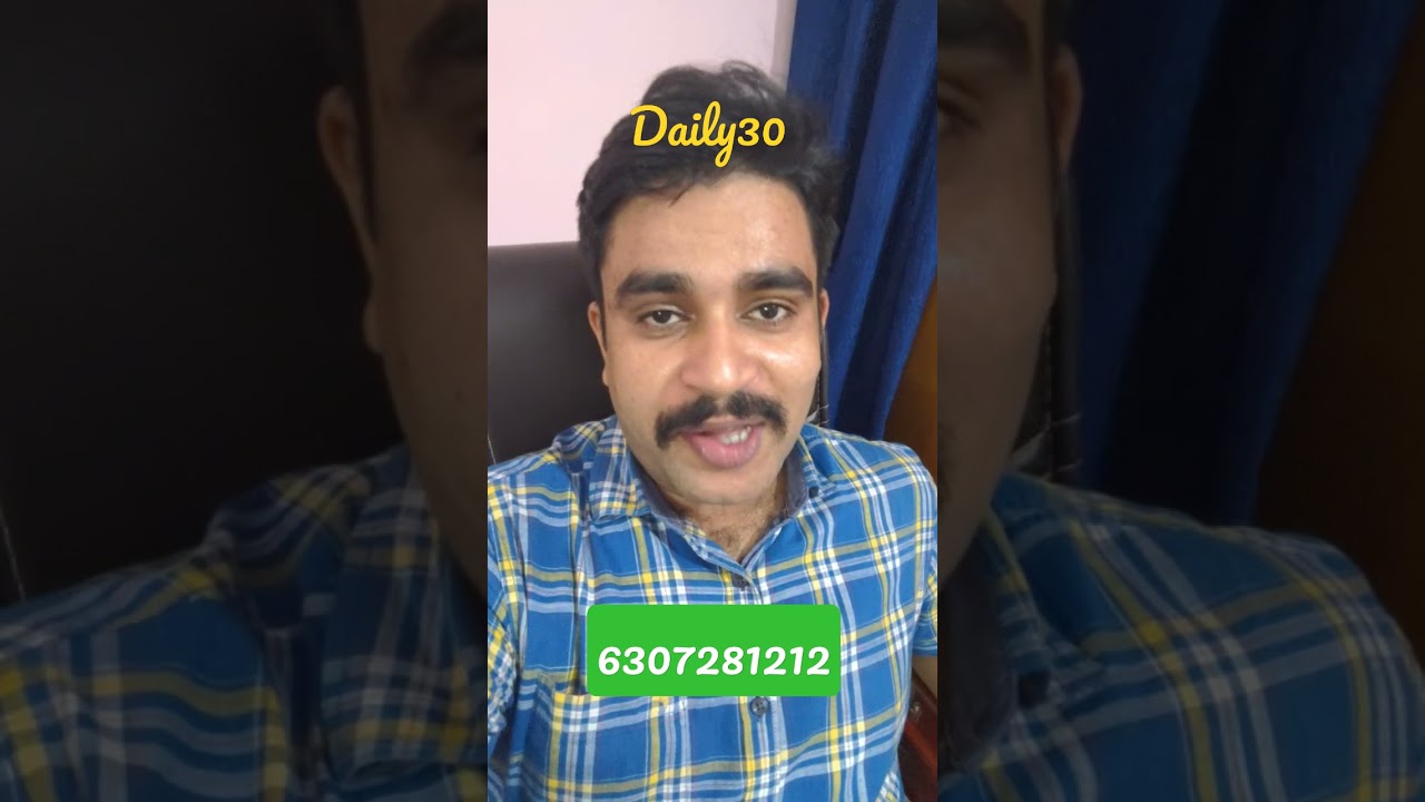 Daily 30 with daily test and pdf