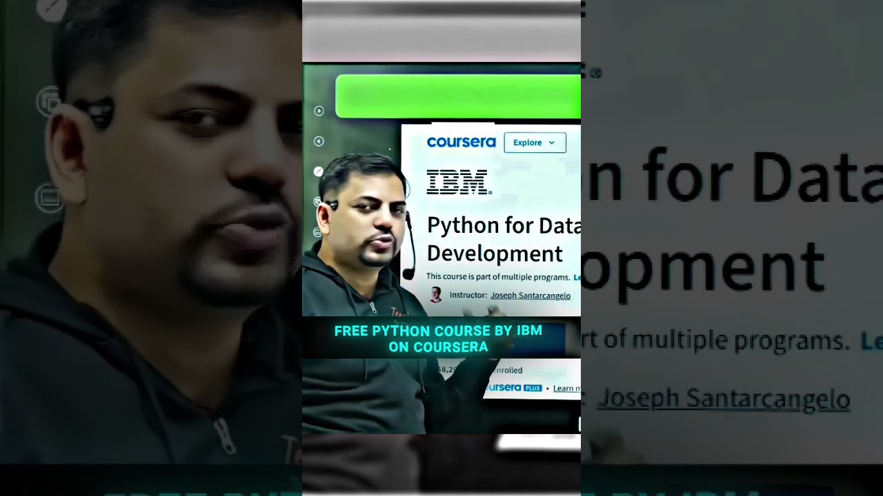 Free Python Course by IBM on Coursera, Learn Coding from Experts! #trending #ashortaday #VED #python