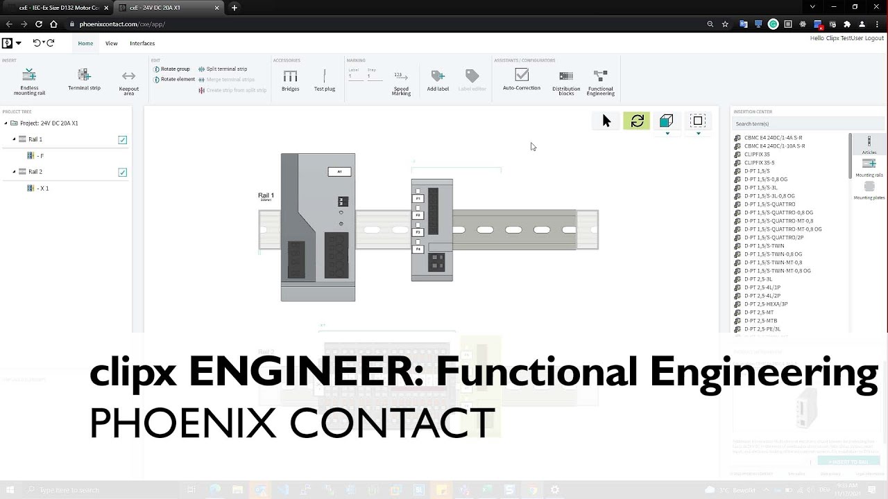 Functional engineering with clipx ENGINEER system configuration