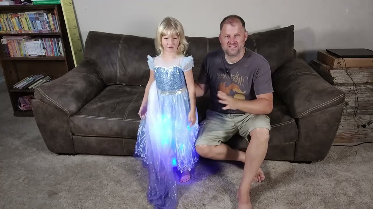 Review of Light Up Girls Halloween Costume Snow Princess Dress Ice Christmas Costumes