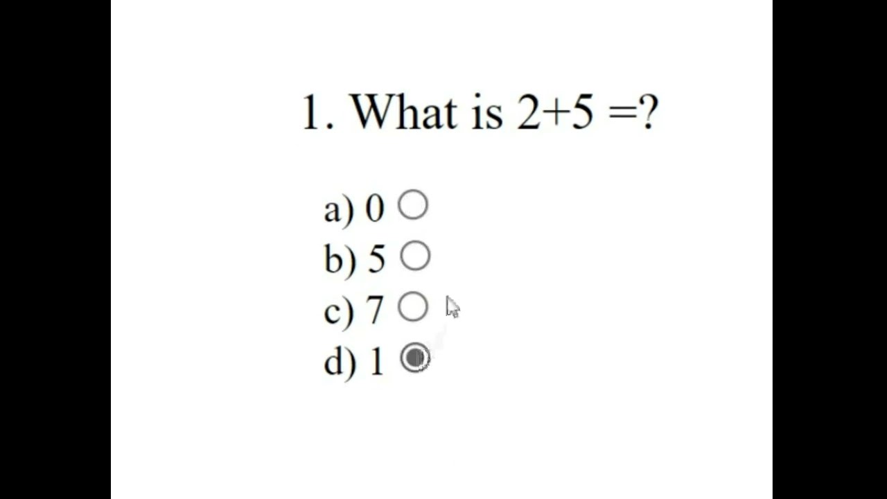 MCQ  Create in HTML  ||CSS And HTML ||Coding Short