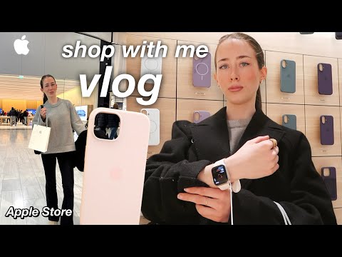 Shopping at the Apple Store for iPhone 16 cases, AirPods, Apple Watch | a day in my life vlog