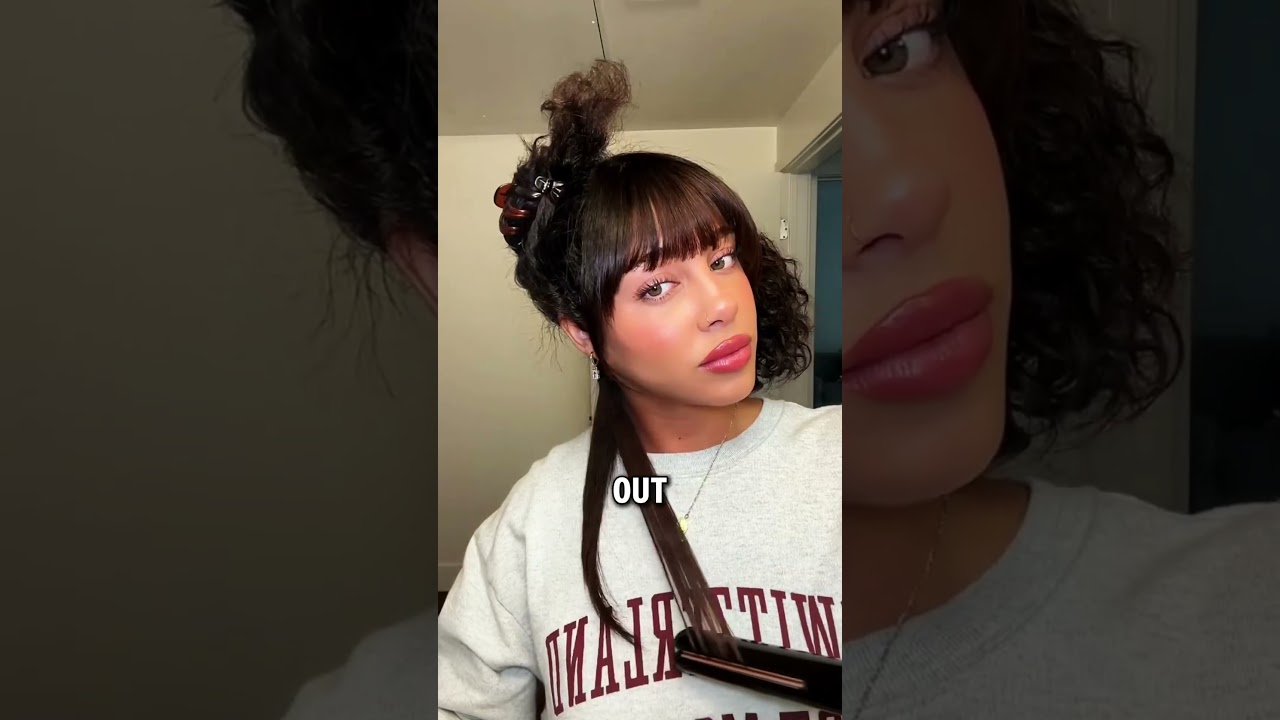 She Straightened Her Curly Hair and Regretted It 😂