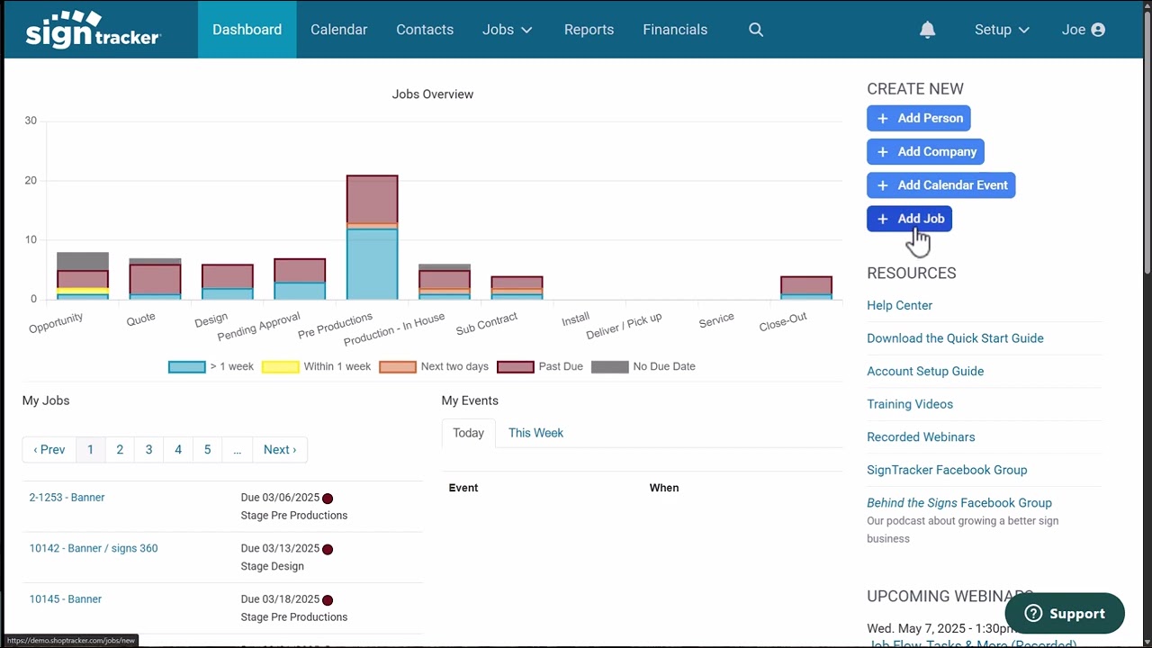 SignTracker Setup and Walkthrough