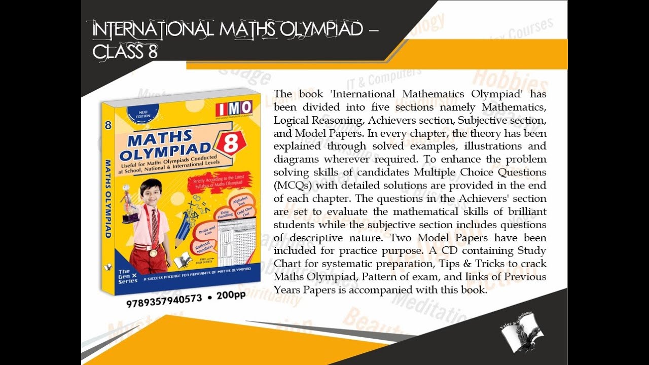 International Maths Olympiad - Class 8(With OMR Sheets)