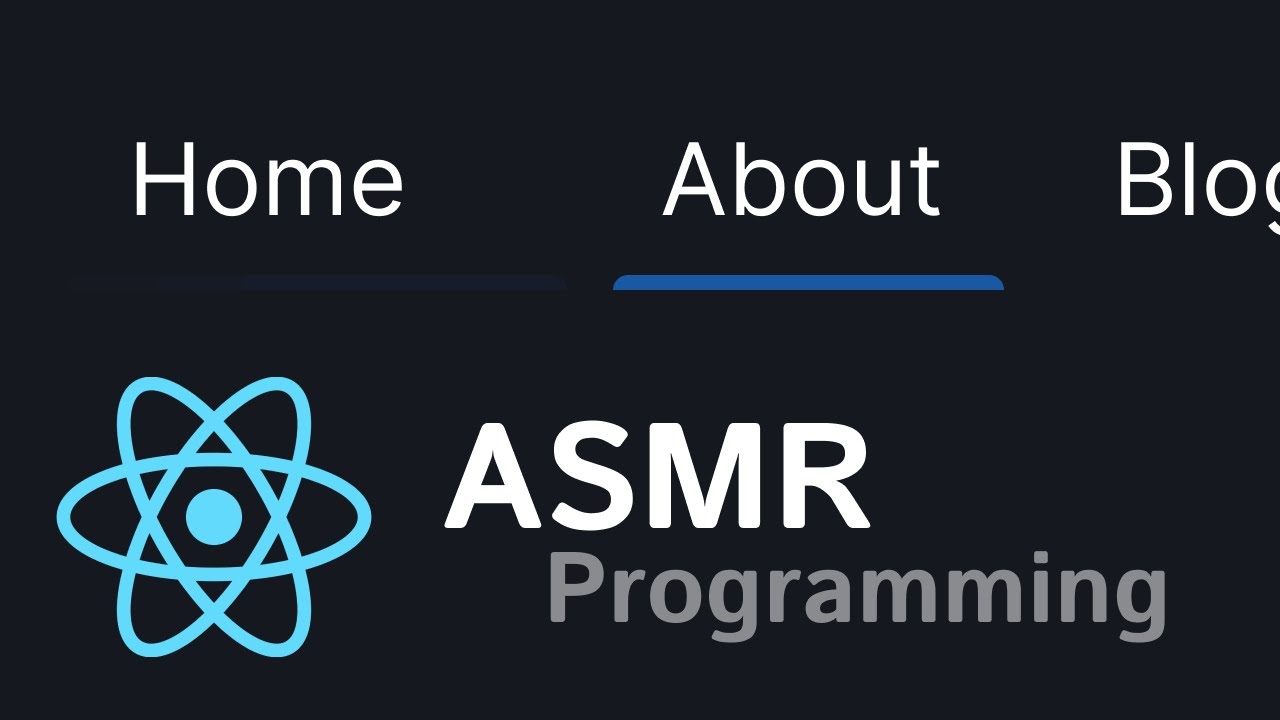 ASMR Programming | Animated Sticky Menu Bar with React + Tailwind [No Talking]