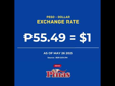 Philippine Peso Exchange Rates: MAY 26, 2025