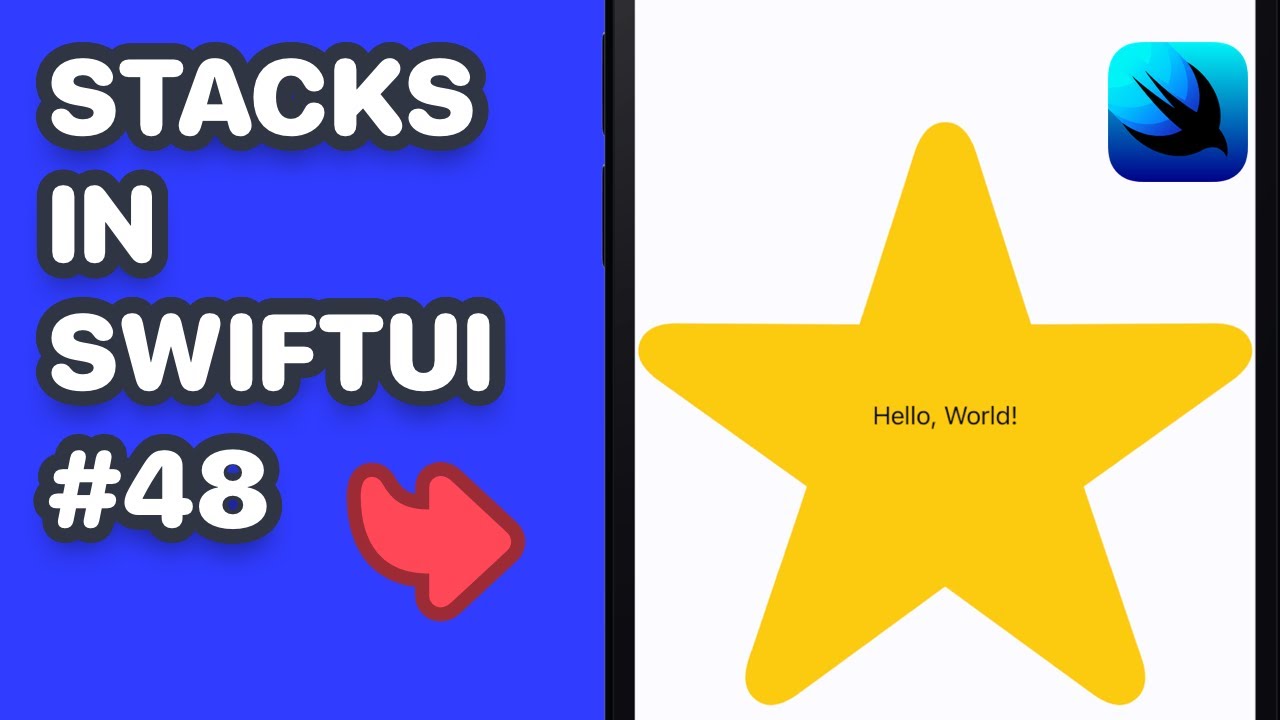 Stacks In SwiftUI (Stacks For Beginners, SwiftUI VStack, SwiftUI HStack, SwiftUI ZStack)