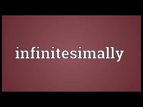 Infinitesimally Meaning
