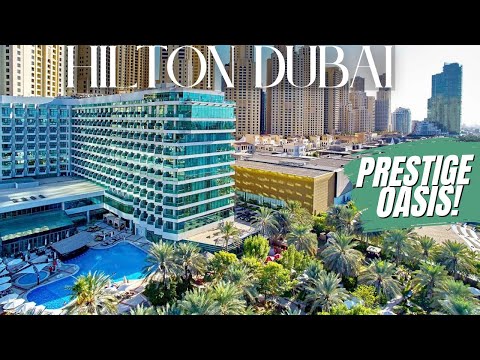 HILTON DUBAI JUMEIRAH【4K Resort Tour & Review】5-Star Beach Escape!