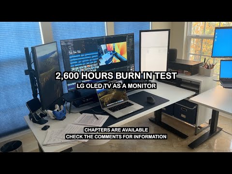 2,600 Hours Burn-In Test | LG OLED TV as a Monitor