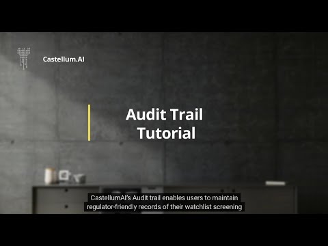 Tutorial: Audit Trail