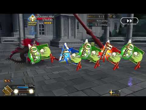 FGO 5th Singularity Memorial Quest — ENKIDU SOLO vs. Cú Chulainn Alter