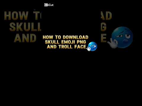 How to download Skull emoji PNG and troll face #funk #music #tutorial #trollhunter