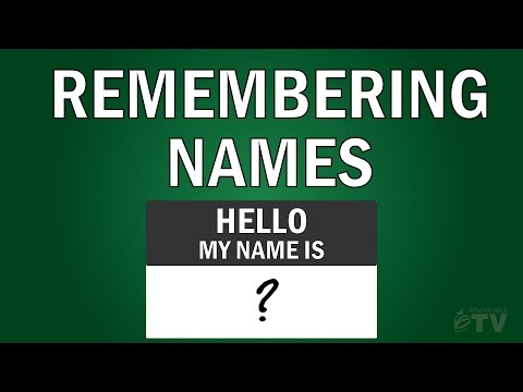 How to Remember People's Names