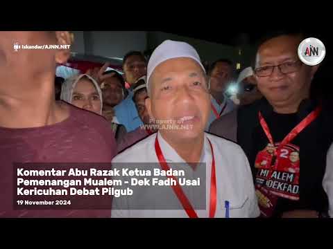 Kata Abu Razak Ketua Badan Pemenangan Mualem - Dek Fadh Usai Kericuhan Debat Pilgub