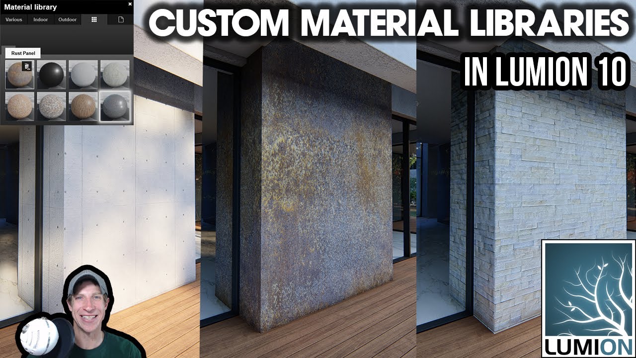 Creating CUSTOM MATERIAL LIBRARIES in Lumion 10