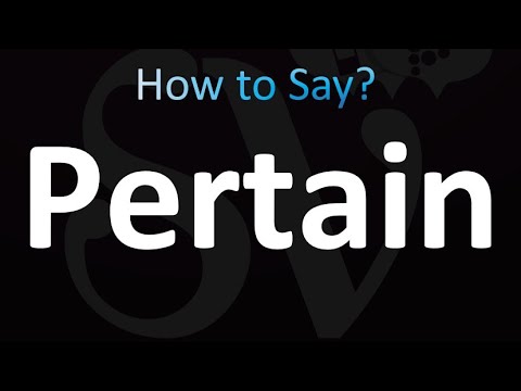 How to Pronounce Pertain (Correctly!)
