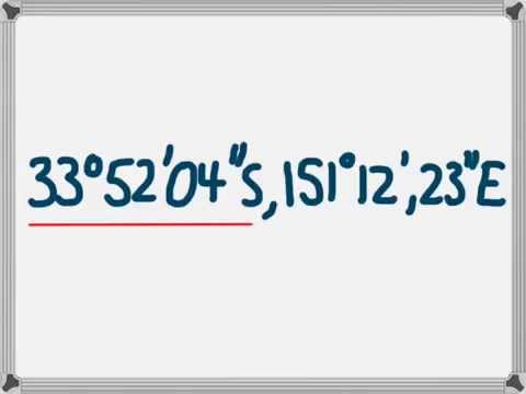 Minutes and Seconds in Latitude and Longitude