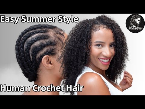 š„STUNNING KINKY CURLY CROCHET BRAIDS! 100% HUMAN HAIR Tutorial ft. @LockBraids