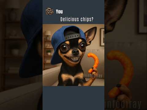 Chihuahua Eats Weird Chips… 😳🐶#ai #funny #memes